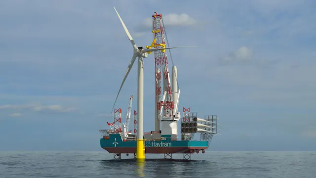Havfram orders fully electric crane for wind turbine vessel | Offshore