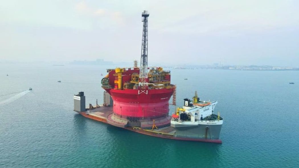 Boskalis Vessel Heads Toward Norway Transporting Shell Fpso Offshore