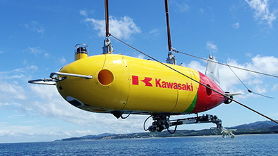 Kawasaki AUV deploys SPICE robot arm for pipeline tests offshore Japan ...