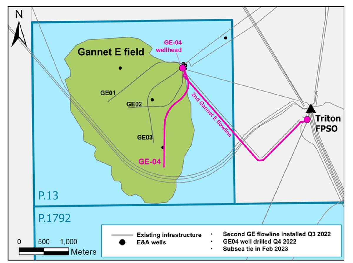 North Sea Gannet well flowing to Triton FPSO | Offshore