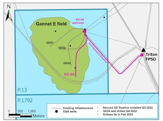 North Sea Gannet well flowing to Triton FPSO | Offshore