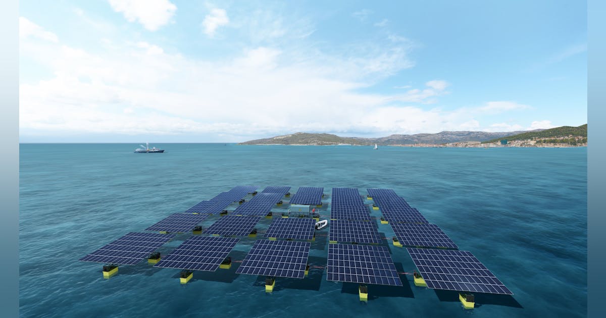 Floating solar wind farm takes shape offshore southern France | Offshore Floating solar wind farm takes shape offshore southern France | Offshore