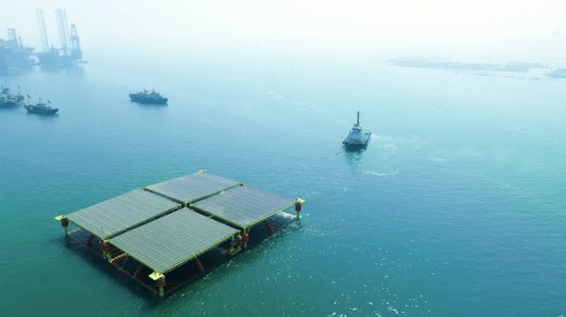 CIMC Raffles delivers China's first semisub floating solar power ...