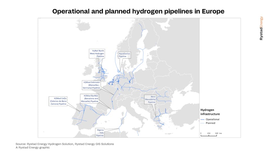 Hydrogen pipelines start to materialize in France, Germany and Spain ...