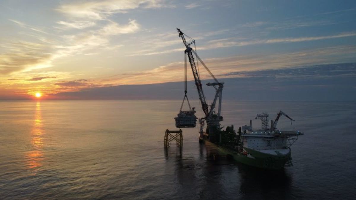Offshore substation installed for Vineyard Wind 1 project | Offshore