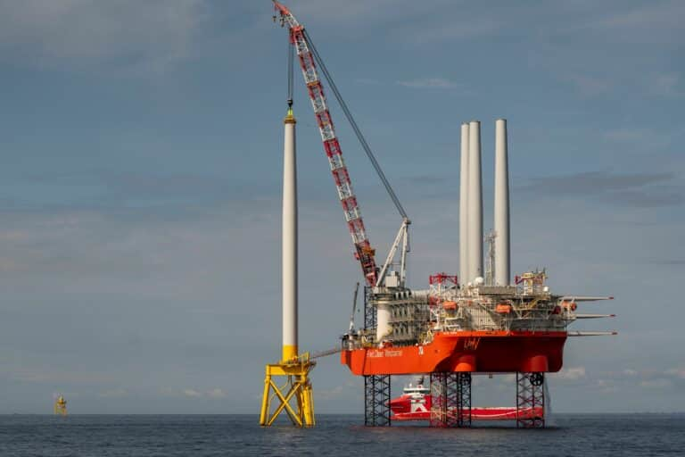 First wind turbine installed at Neart na Gaoithe offshore wind farm ...