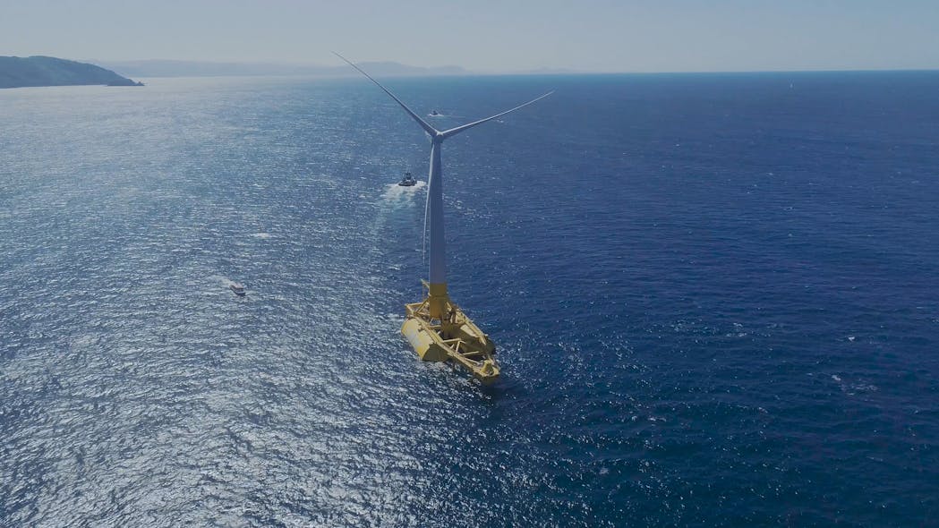 DemoSATH floating wind platform installed offshore | Offshore