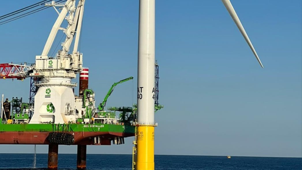 Avangrid, CIP install first turbine for Vineyard Wind 1 | Offshore