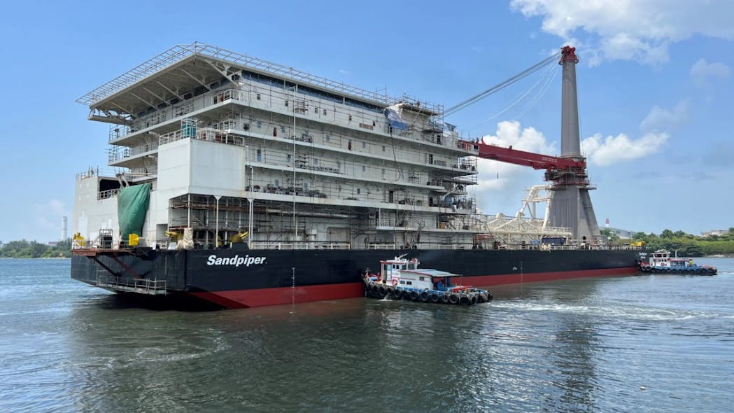Allseas converts barge for shallow-water pipelay | Offshore