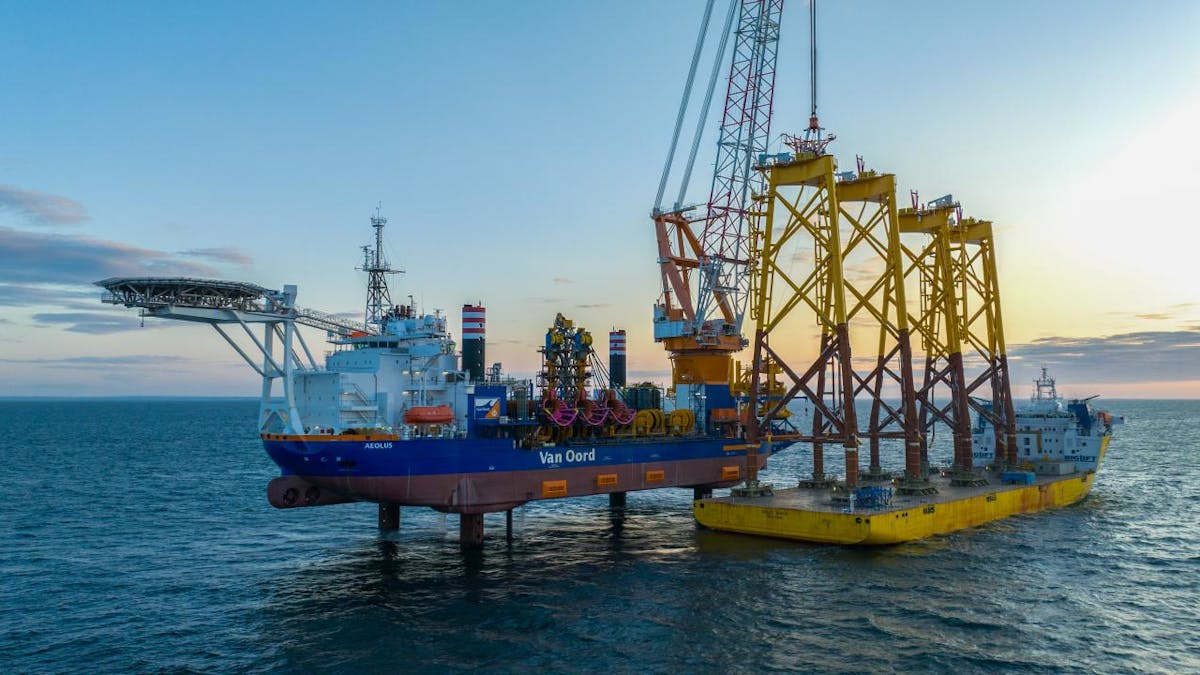 Van Oord adapts Aeolus, drilling method for Saint Brieuc offshore ...