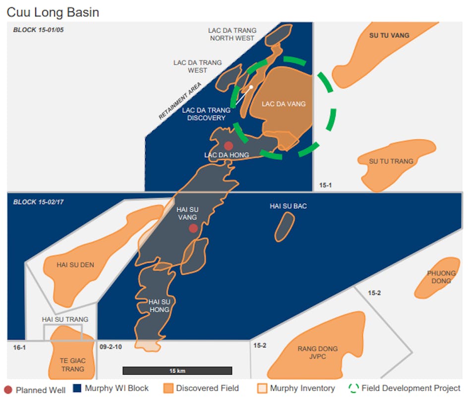 Murphy commits to Lac Da Vang oil project offshore Vietnam | Offshore