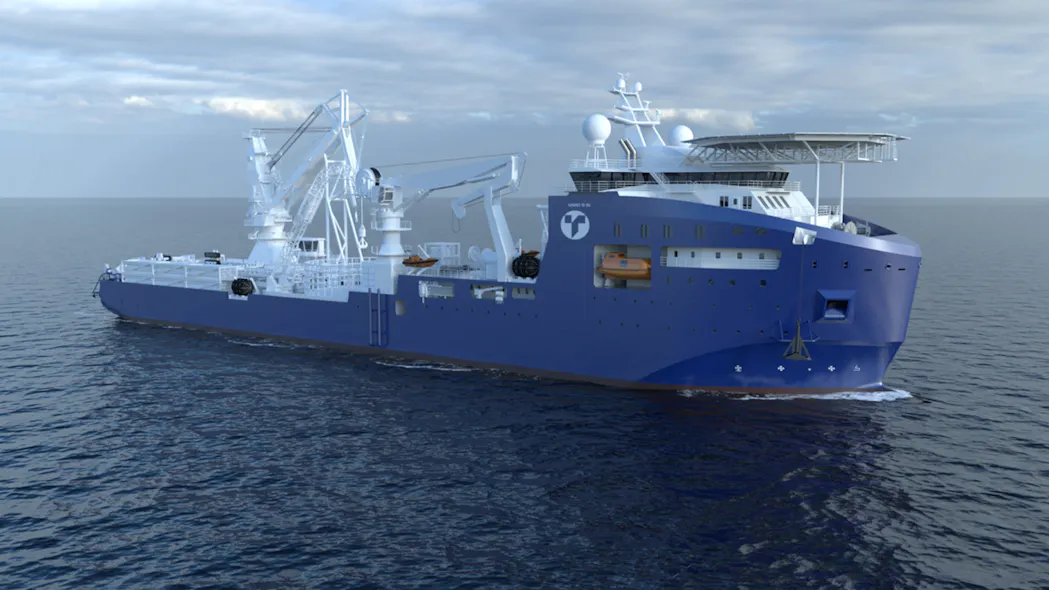 Vard hybrid vessel customized for offshore cable lay wind projects in ...