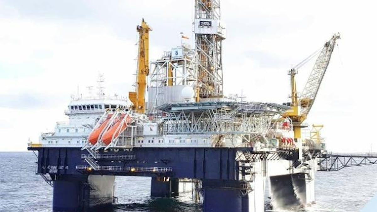 Semisub rig starts drilling for Trident offshore Equatorial Guinea ...