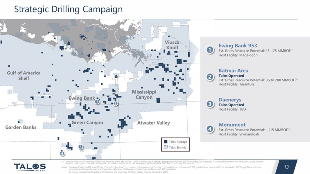 Talos preparing for US Gulf startups at Katmai West, Sunspear | Offshore