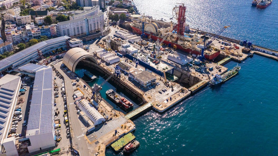 Deep Blue vessel departs Gibraltar yard following overhaul | Offshore